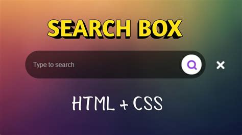 creating a stylish search box using css search box in html css images