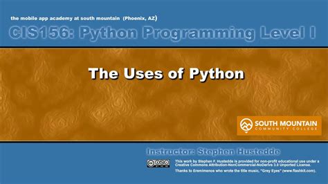 python 00b the uses of python youtube