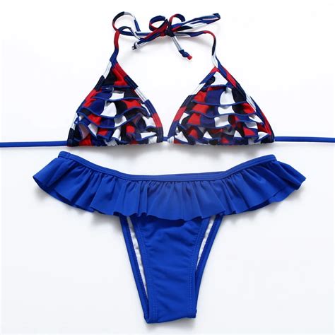 2017 Summer Bikini Sexy Women Swimsuit Floral Print Swimwear Female