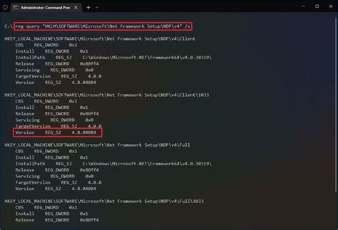 how to check framework version on windows 10 windows central