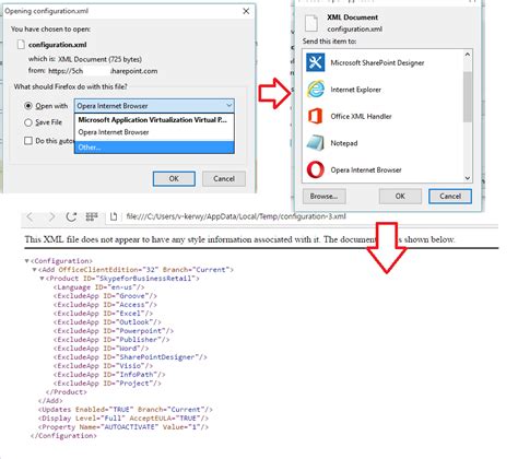 how to open xml files from sharepoint online microsoft community