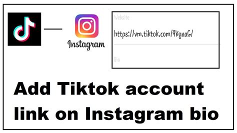 How To Add Tiktok Account Link On Instagram Bio Youtube