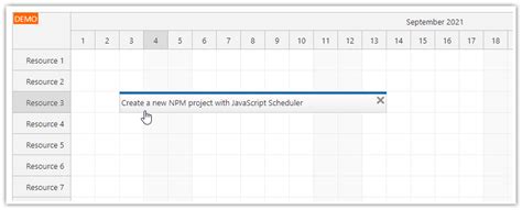 javascript scheduler npm webpack project daypilot code