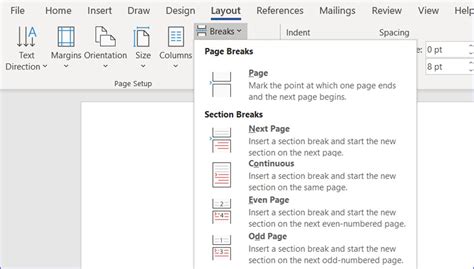 how to insert a new section in word excelnotes