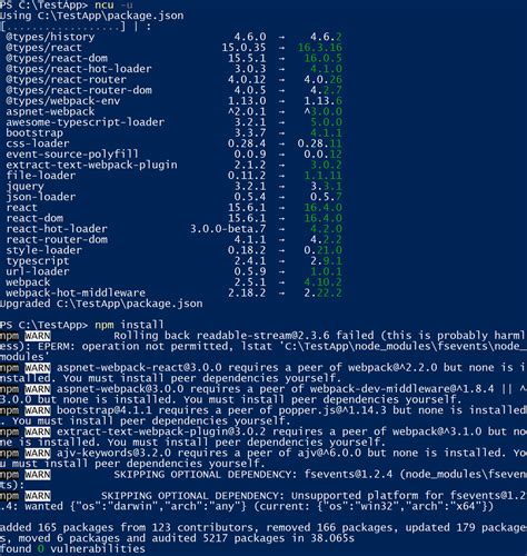 npm dependency version syntax handyaspoy