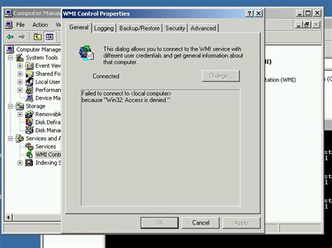 wmi win32 access is denied microsoft community