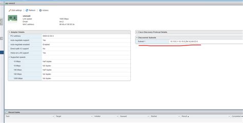 how can i get vmnic subnet ip address from command vmware