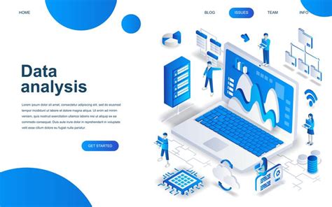 modern isometric design concept of big data analysis 264332 vector art