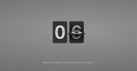 countdown flip clock css and jquery coding fribly