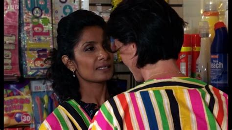 Eastenders Suki And Eve Kiss In The Minute Mart As Nish Ravi And Vinny
