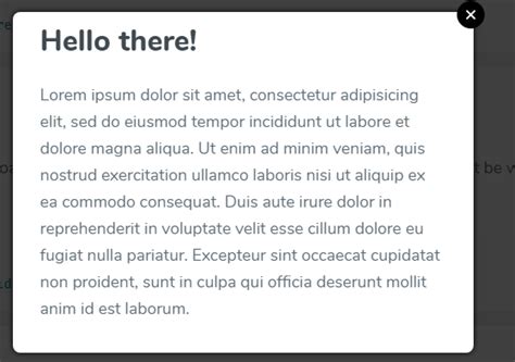 47 javascript popup div with close button javascript