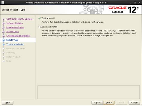 oracle 12c installation on oracle linux release 5 64 bit