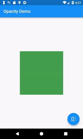 fade a widget in and out flutter