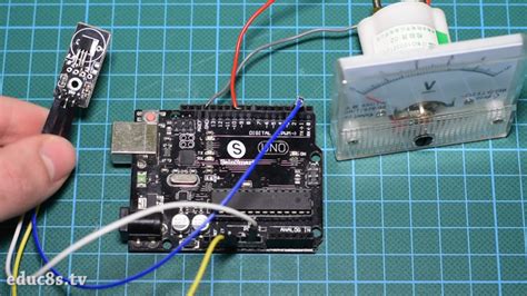 arduino analog thermometer with ds18b20 module electronics