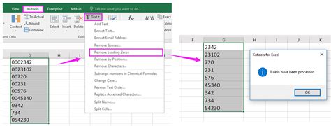 how to keep or delete leading zeros in excel