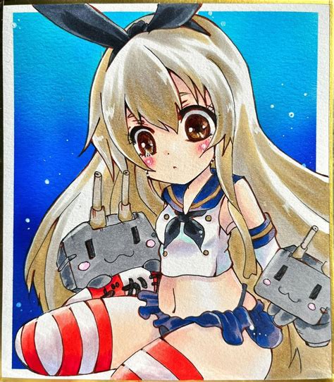 Yahoo オークション 同人手描きイラスト 島風【艦隊これくしょん】艦