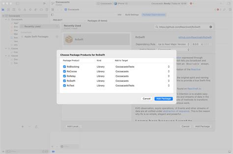 how to add a swift package to a project