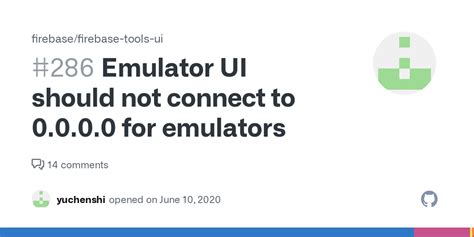 emulator ui should not connect to 0 0 0 0 for emulators · issue 286