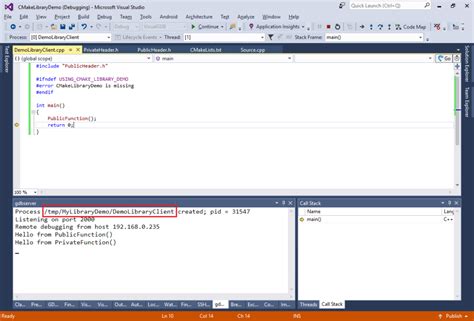 organizing and reusing c c library projects with cmake visualgdb