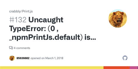 uncaught typeerror 0 npmprintjs default is not a function · issue