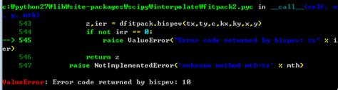 python is this a bug of scipy rectbivariatespline