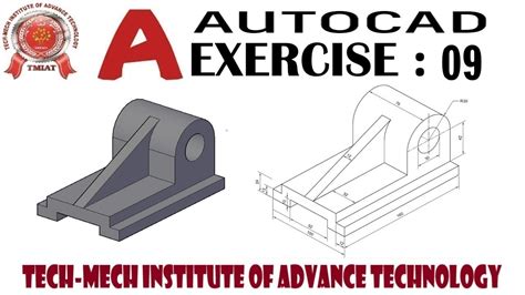 autocad 2020 basic to advance tutorial exercise 9 3 d modelling
