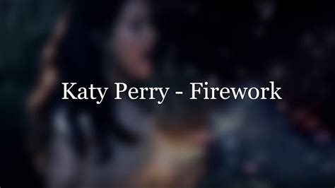 Katy Perry Firework Lyrics Video Youtube