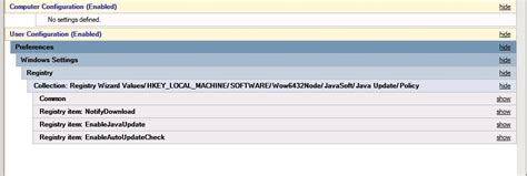 how to disable java update notifications on windows 7 network computers