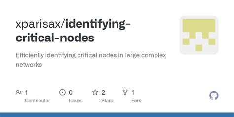 Github Xparisax Identifying Critical Nodes Efficiently Identifying