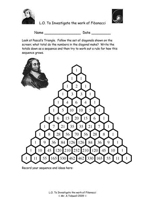️fibonacci numbers worksheet free download