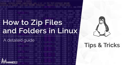 how to zip files and folders in linux