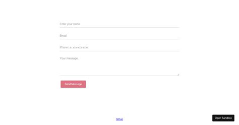 react form custom validation codesandbox