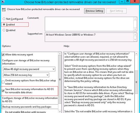 enable bitlocker windows server and clients ad and gpo wiki ict