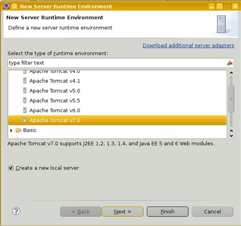 setting up the application server tomcat labcorner