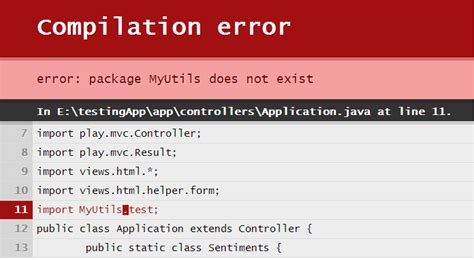 compilation error in java compilation 2020