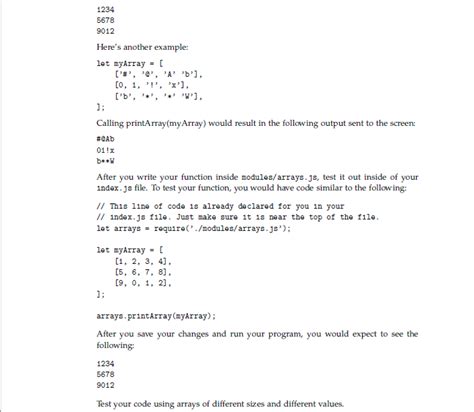 solved e write a function named printarray that takes one