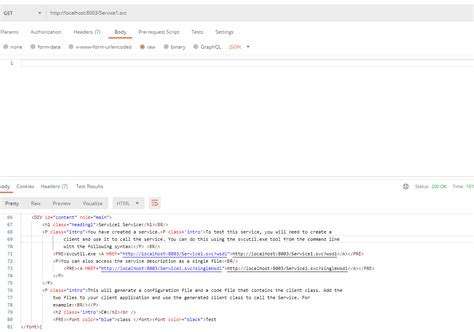 wcf open svc in web browser stack overflow