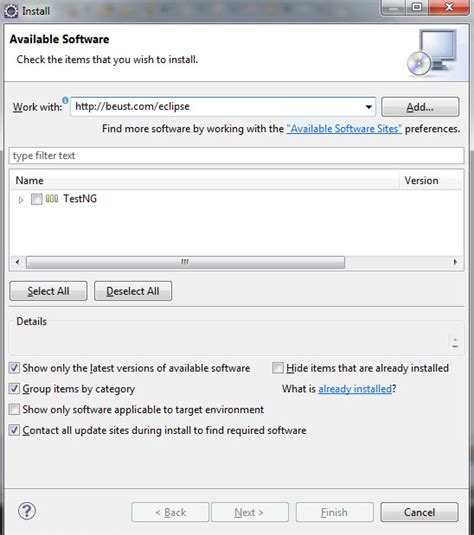 installation of testng in eclipse ide selenium webdriver tutorial