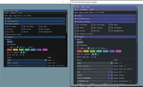 add support for dear imgui sdl development simple directmedia layer