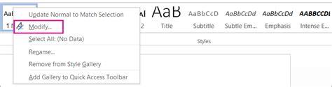 customize styles in word office support