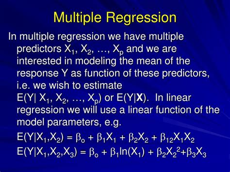 Ppt Multiple Linear Regression Powerpoint Presentation Free Download