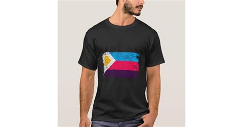 Polyamory New Pride Flag Polyamorous Throuple T Shirt Zazzle