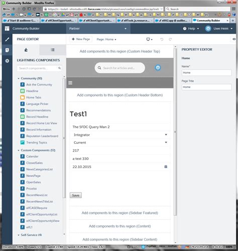 how to use a visualforce page as a component lightning community page