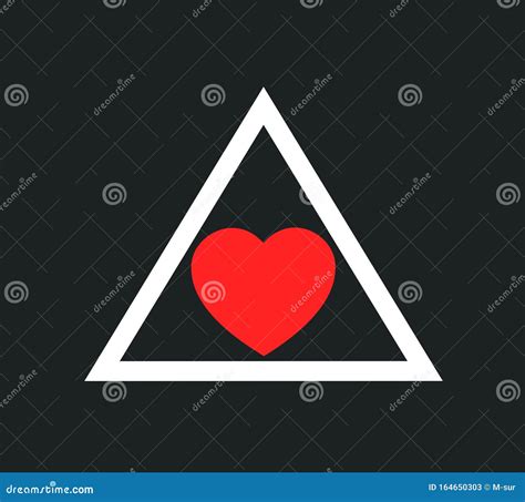 Love Triangle Stock Vector Illustration Of Extramarital 164650303