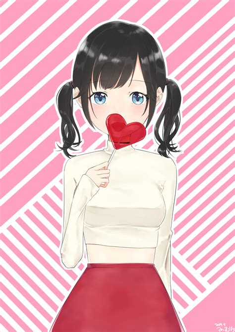 Safebooru 1girl Absurdres Bangs Black Hair Blue Eyes Blush Breasts