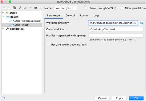 testing in maven intellij idea