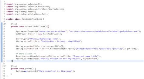 hard assert and soft assert in testng qa automation expert