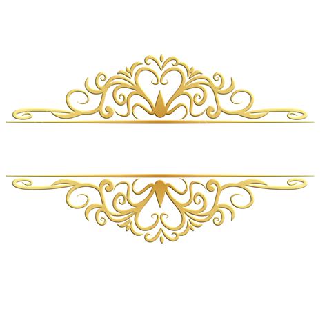 Vintage Gold Frames Vector Png Images Gold Vintage Tittle Frame Frame