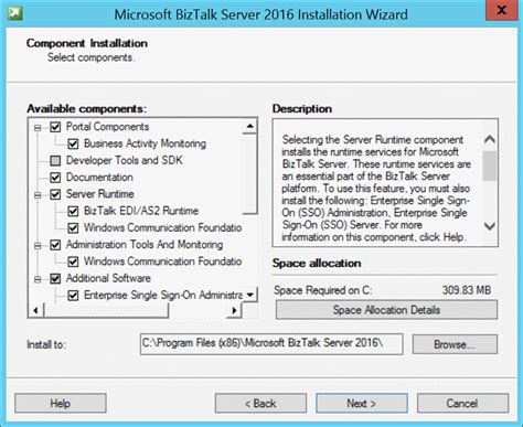 安装 biztalk server 2016 biztalk server microsoft learn