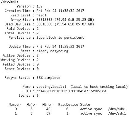 configuring raid1 mirroring on centos rhel linuxtechlab